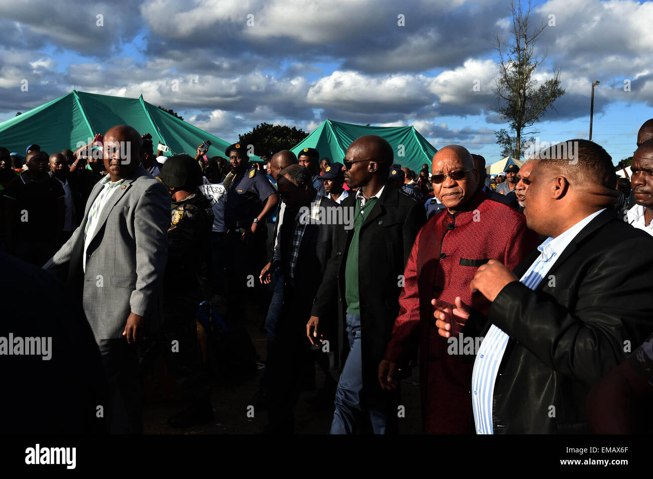 Durban, South Africa. 18th Apr, 2015. South Africa's President Jacob ...