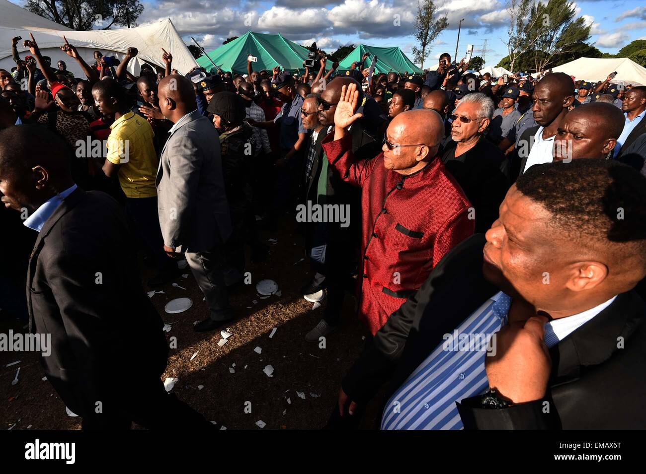 Durban, South Africa. 18th Apr, 2015. South Africa's President Jacob ...