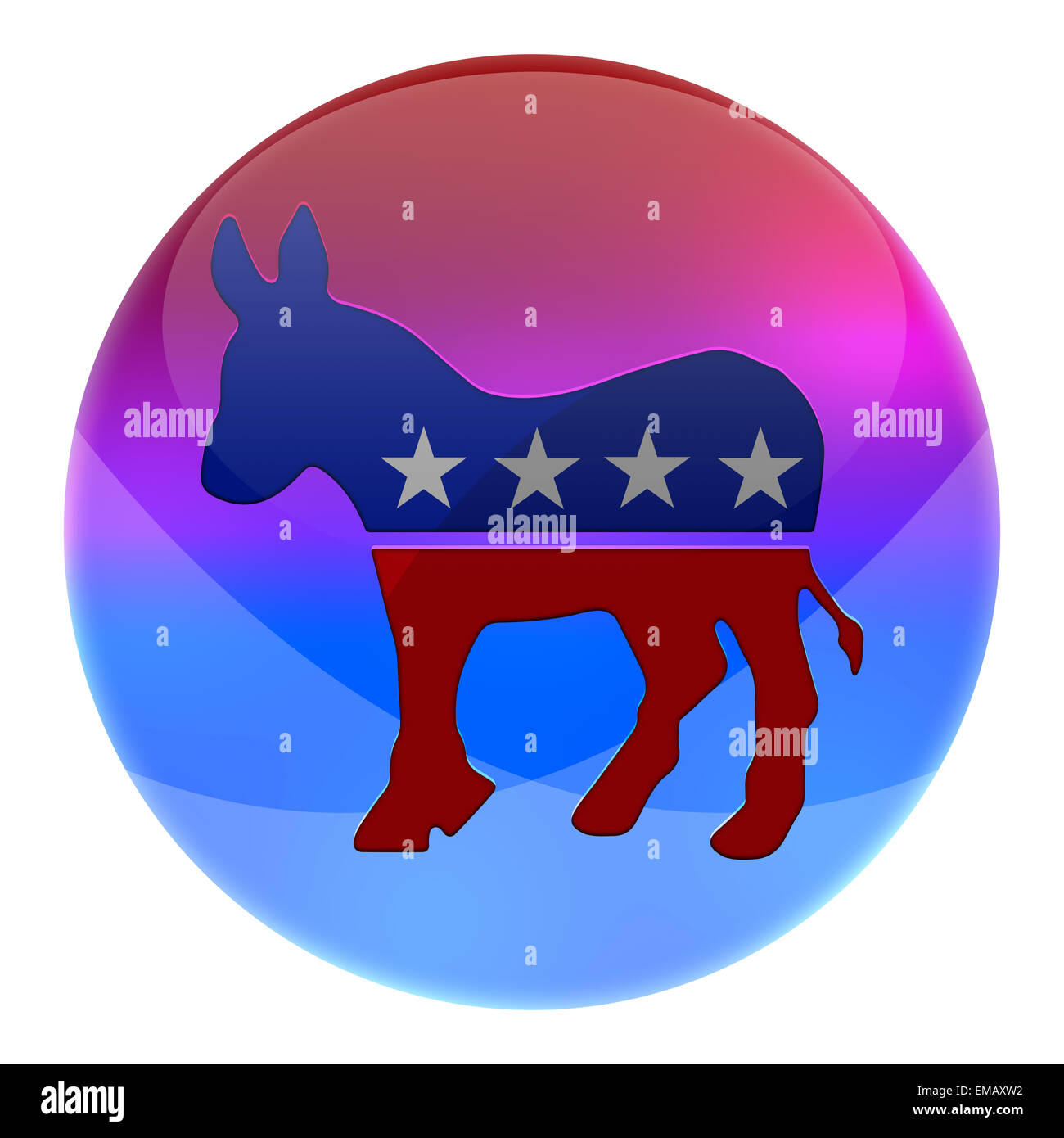 Democrat party badge hi-res stock photography and images - Alamy