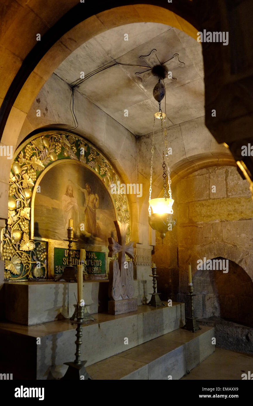 An altar dedicated to Saint Dimas the good thief inside Chapel of St ...
