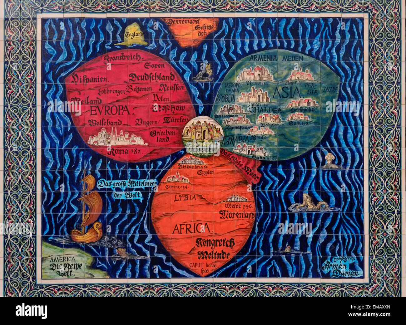 Bünting clover leaf map hi-res stock photography and images - Alamy