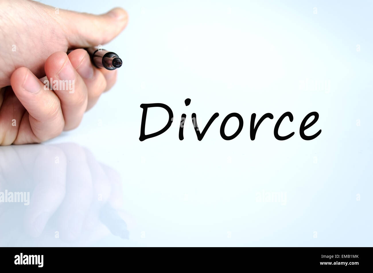 Divorce Concept Isolated Over White Background Stock Photo - Alamy