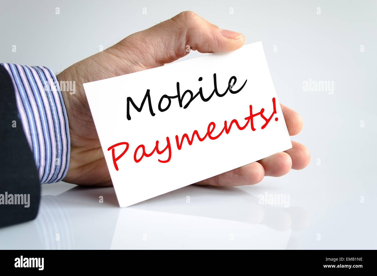 Mobile Payments Concept Isolated Over White Background Stock Photo - Alamy