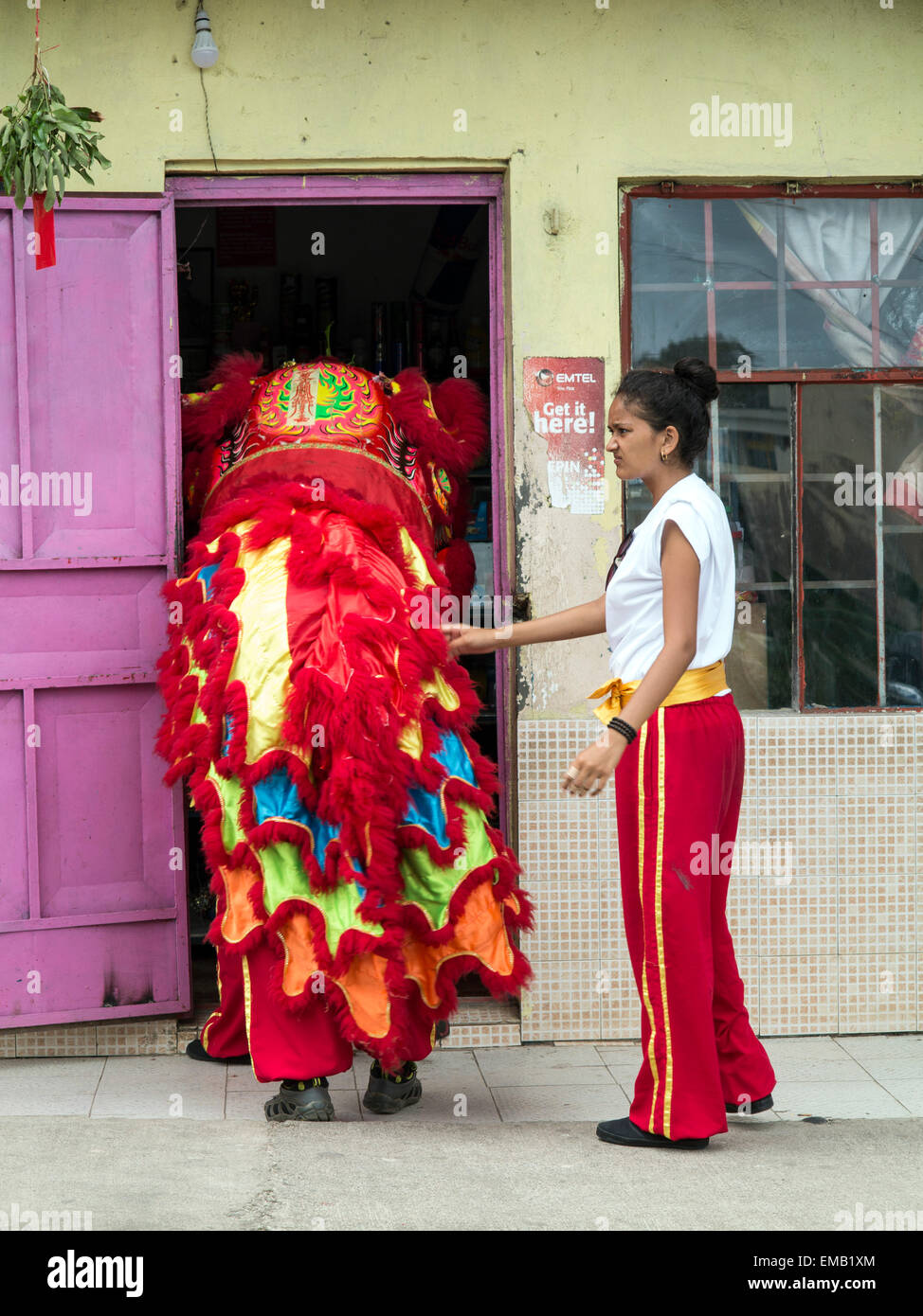 Nouvel an Chinois à Mont Lubin, RODRIGUES ISLAND, MAURITIUS Stock Photo ...
