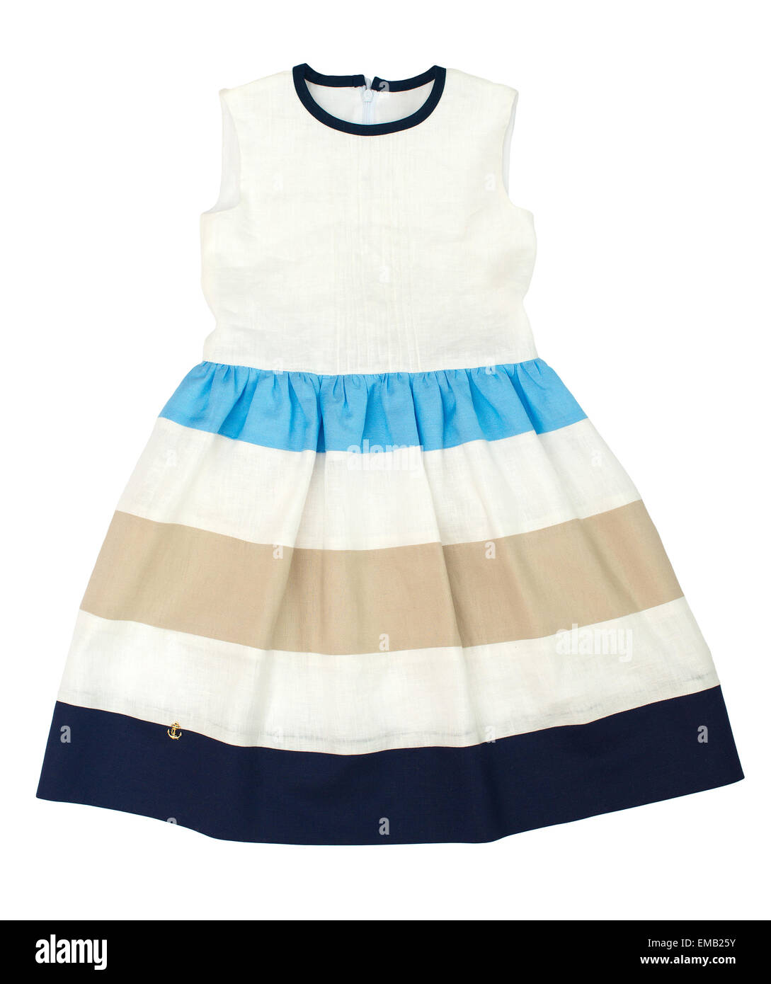 Summer dress for girl isolated on white background Stock Photo - Alamy