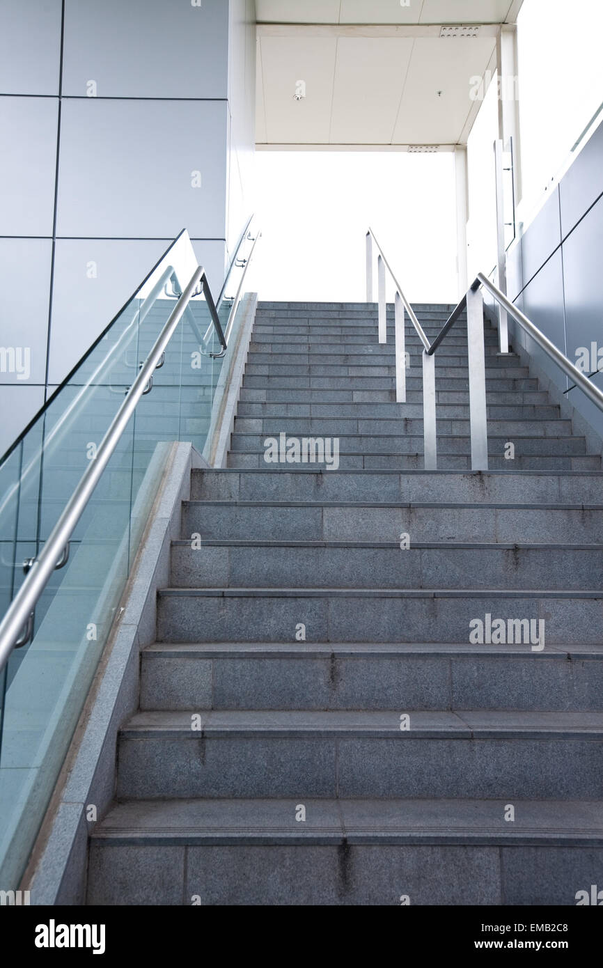 Image of stairs in a modern building Stock Photo - Alamy