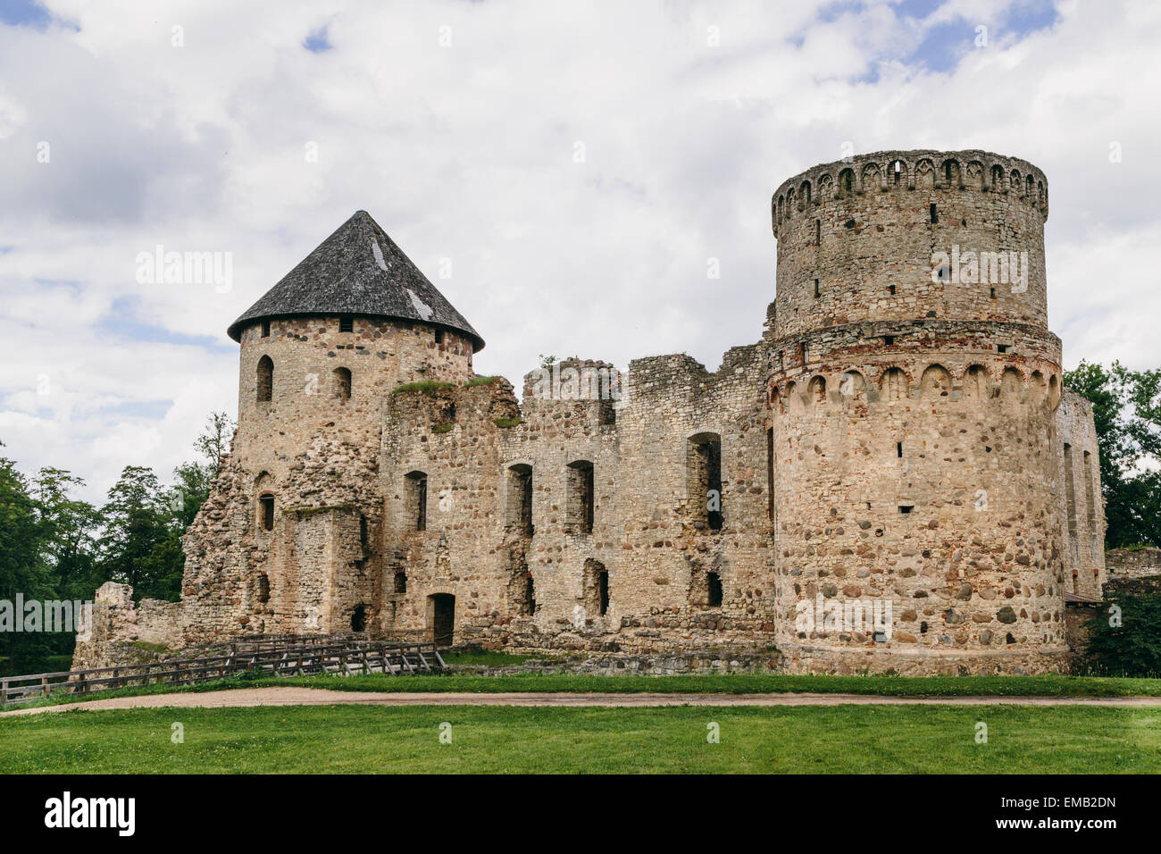 Cesis castle, Cesis, Latvia Stock Photo - Alamy