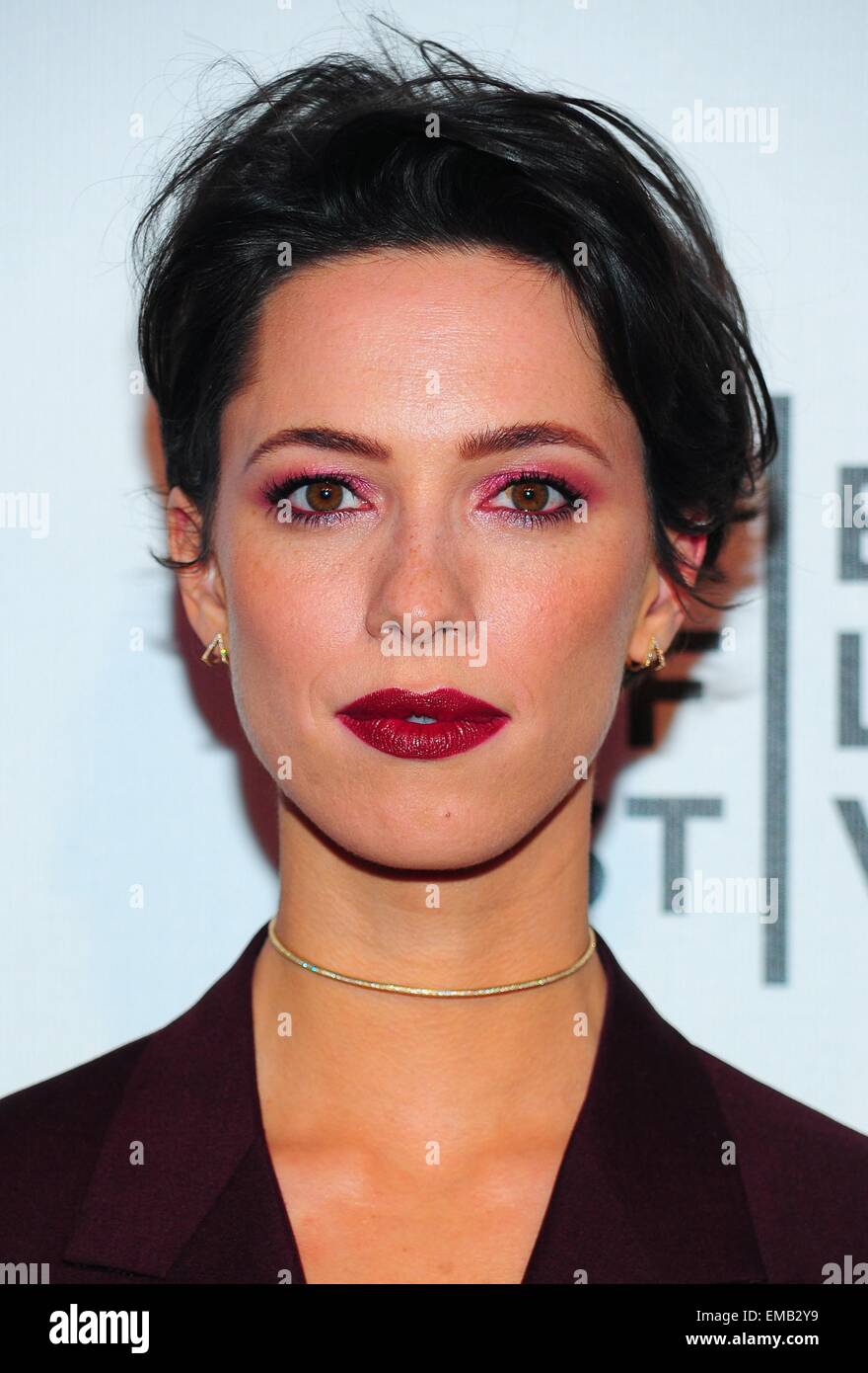 New York, NY, USA. 18th Apr, 2015. Rebecca Hall at arrivals for ...
