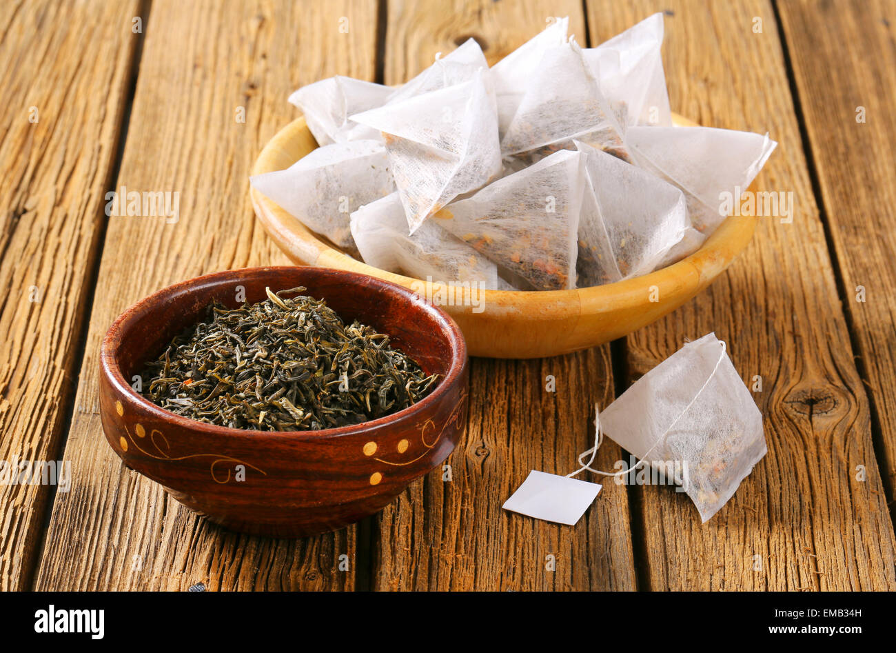 Pyramid tea bags hi-res stock photography and images - Alamy