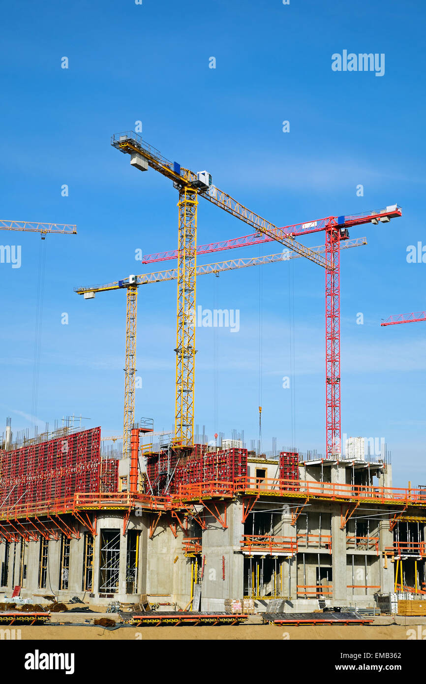 A big construction site seen in Berlin Stock Photo - Alamy