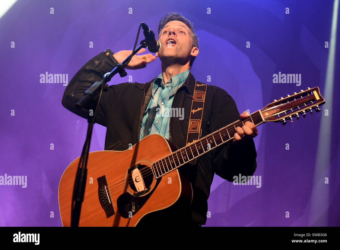 Berlin, Germany. 18th Apr, 2015. US singer Joey Burns of the band ...