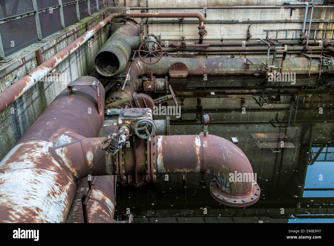 Former steel works in Duisburg, Germany, today a "Lanschaftspark ...
