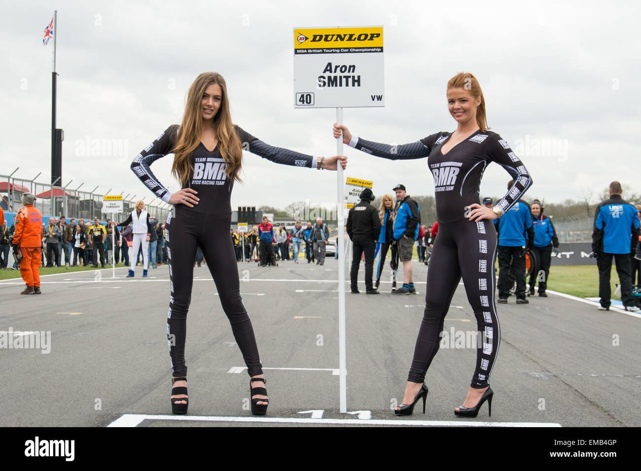 Donington Park, Donington Castle, UK. 19th April, 2015. Aron Smith and ...