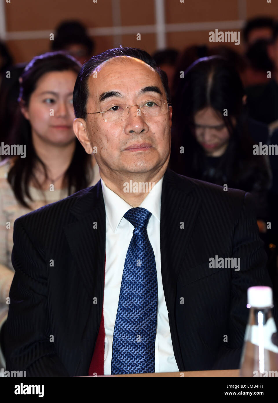 Beijing, China. 19th Apr, 2015. Peking Opera artist Ye Shaolan attends ...