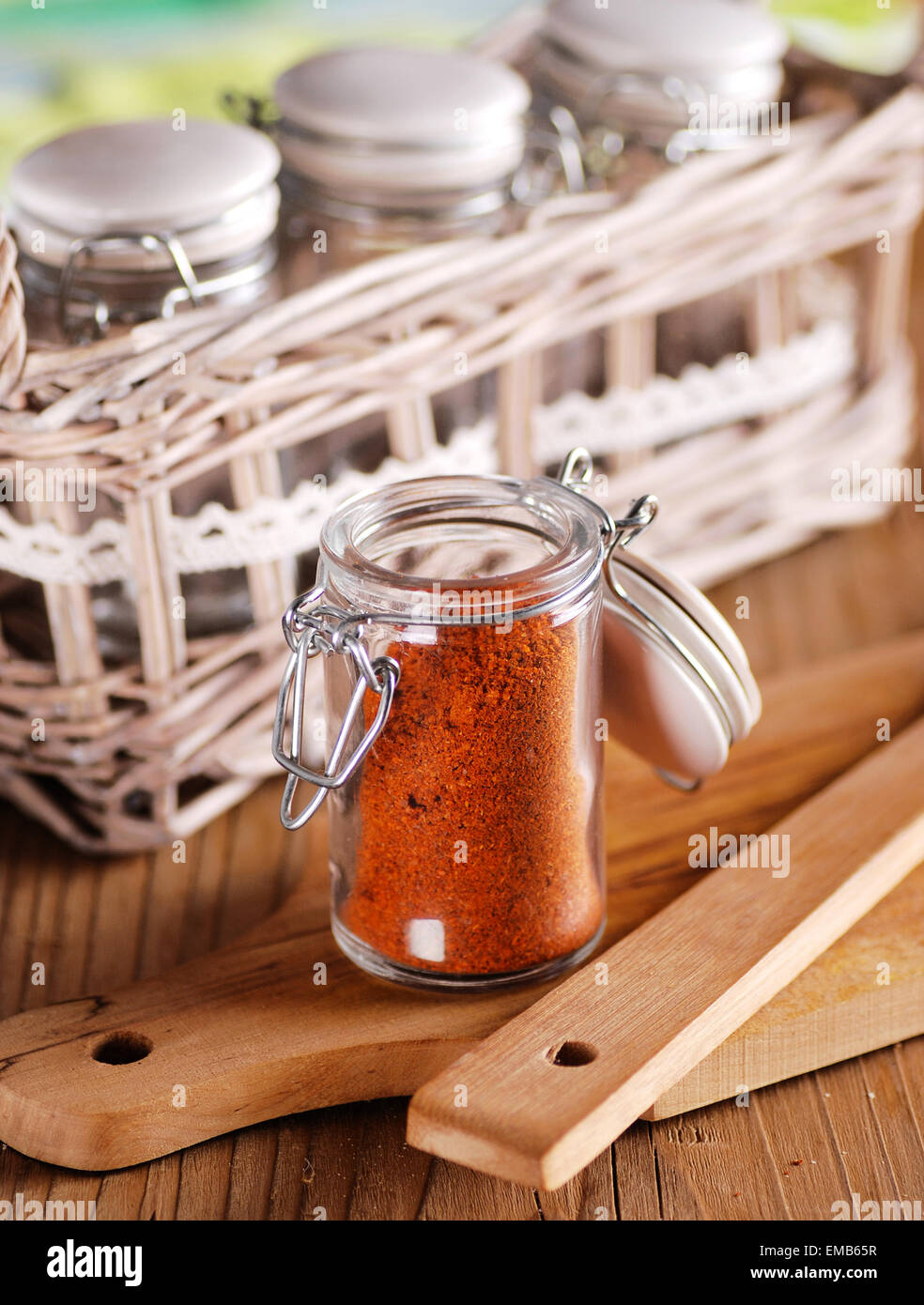 Jar red pepper powder hi-res stock photography and images - Alamy