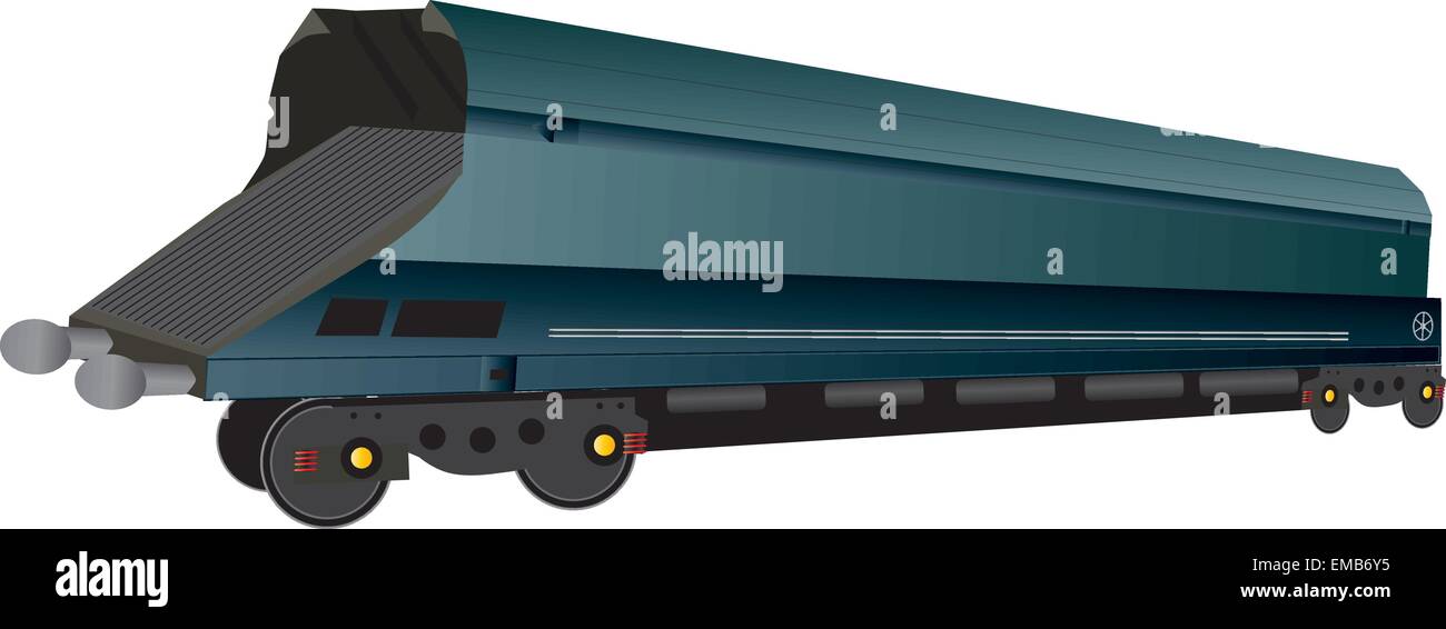 A Large Railway Coal Hopper Wagon Stock Vector Image & Art - Alamy