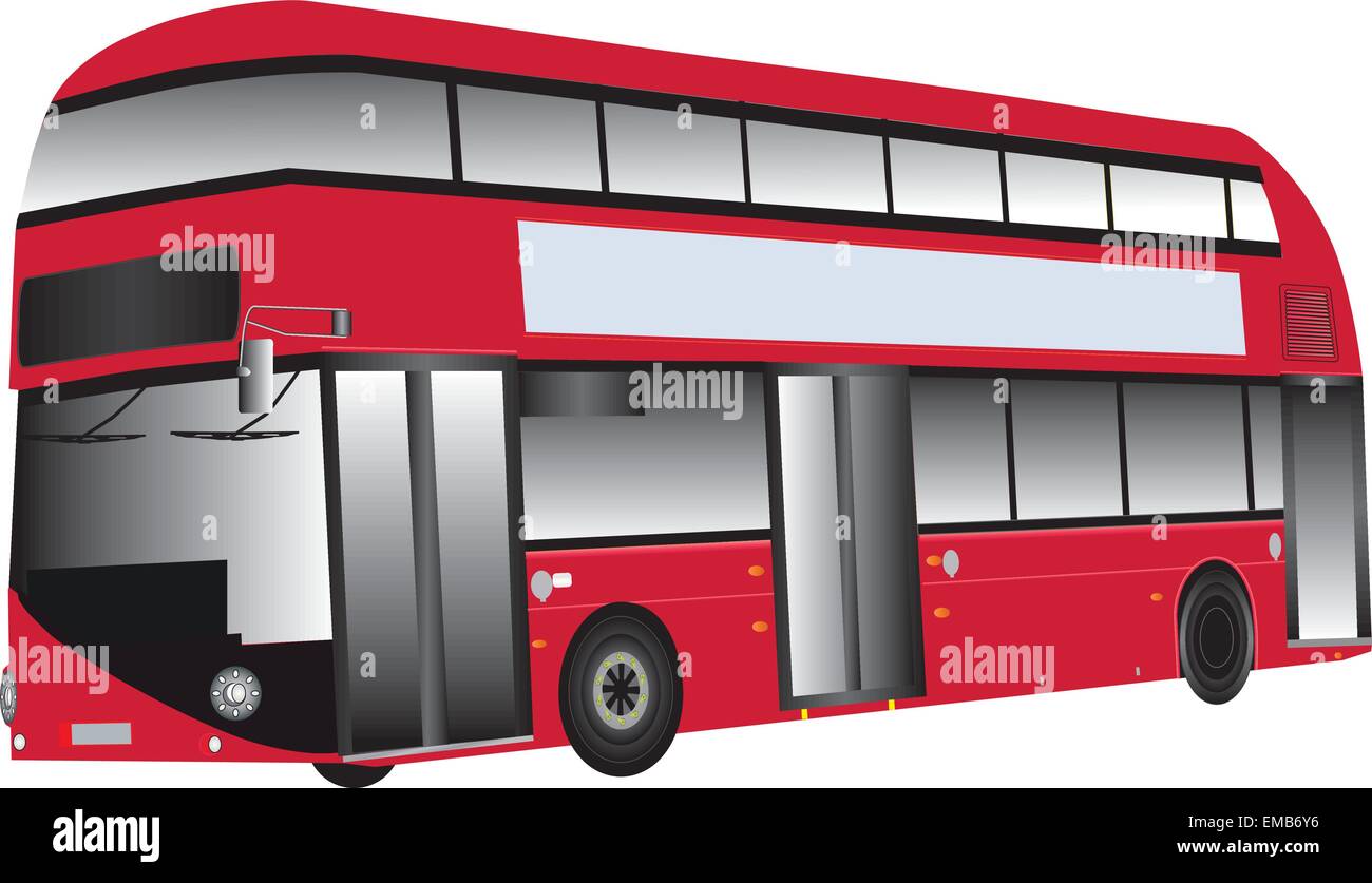 Double deck decker Stock Vector Images - Alamy