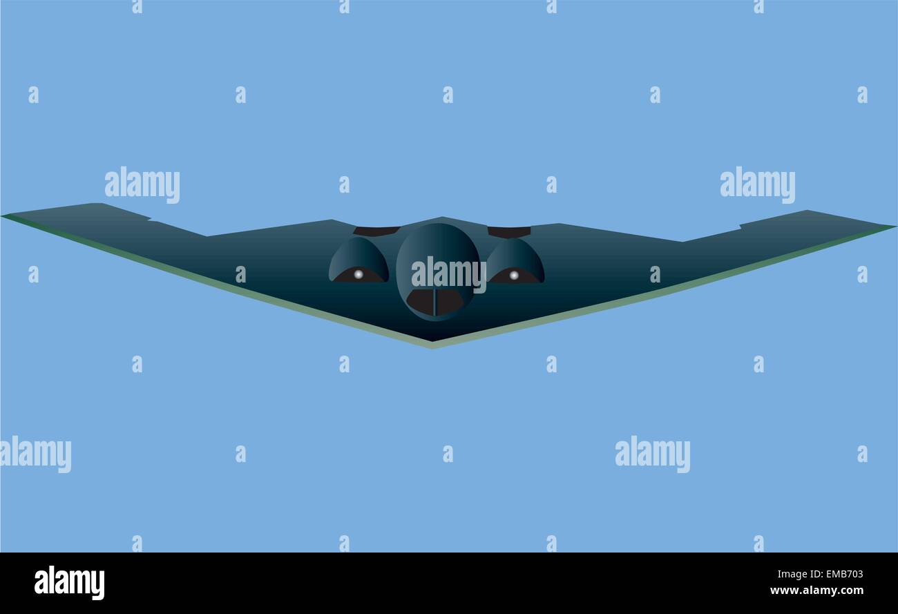 A Stealth Bomber Aircraft in Flight Stock Vector Image & Art - Alamy