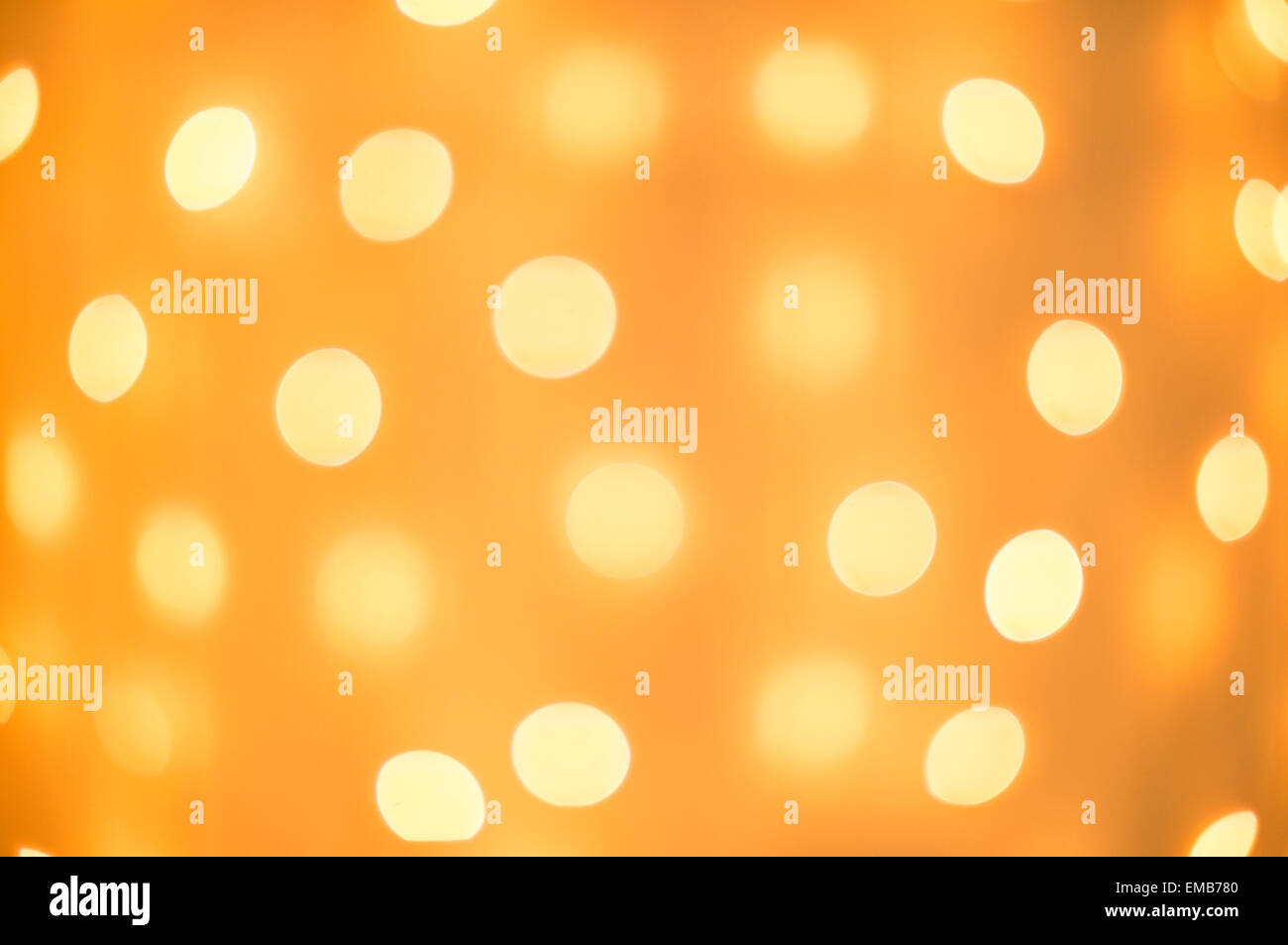 Defocused Christmas lights decoration in golden color Stock Photo - Alamy