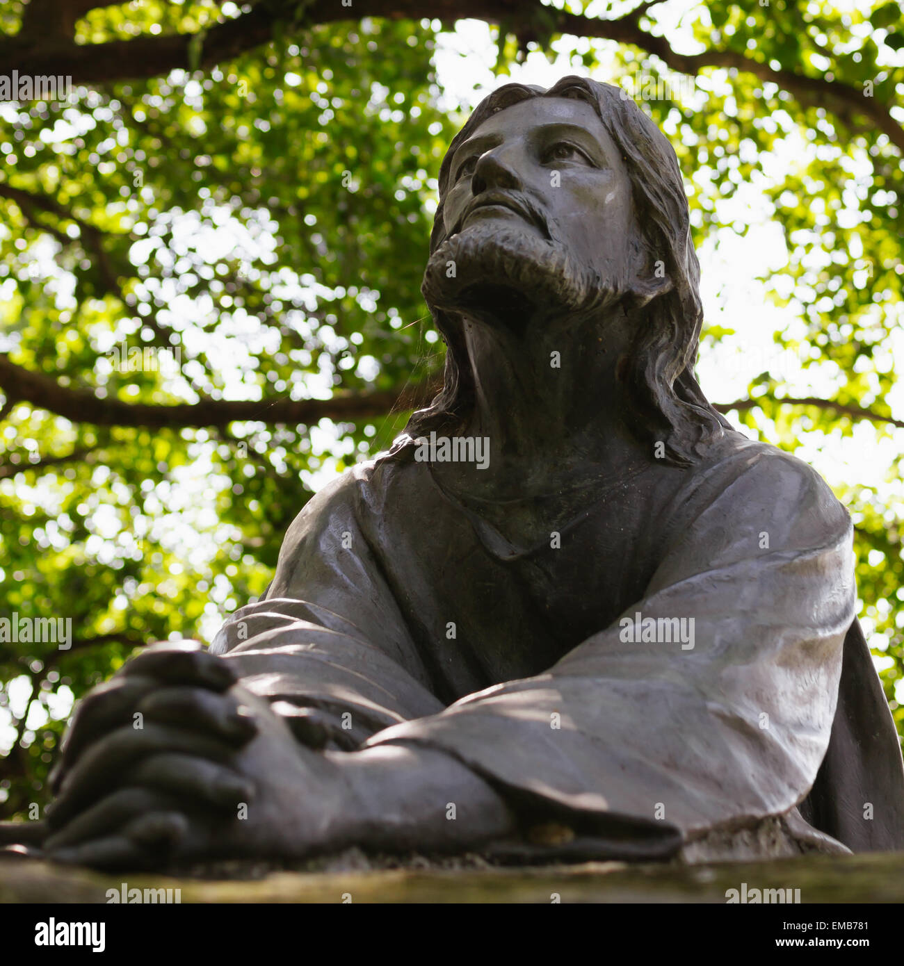 Jesus praying sculpture hi-res stock photography and images - Alamy