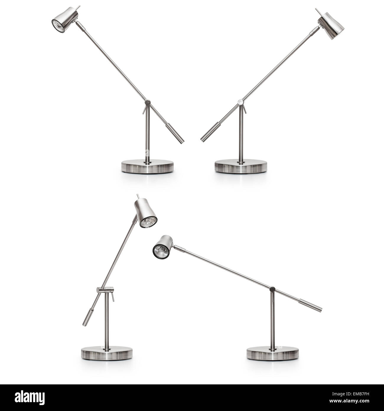 Desk lamp collection isolated on white background Stock Photo - Alamy