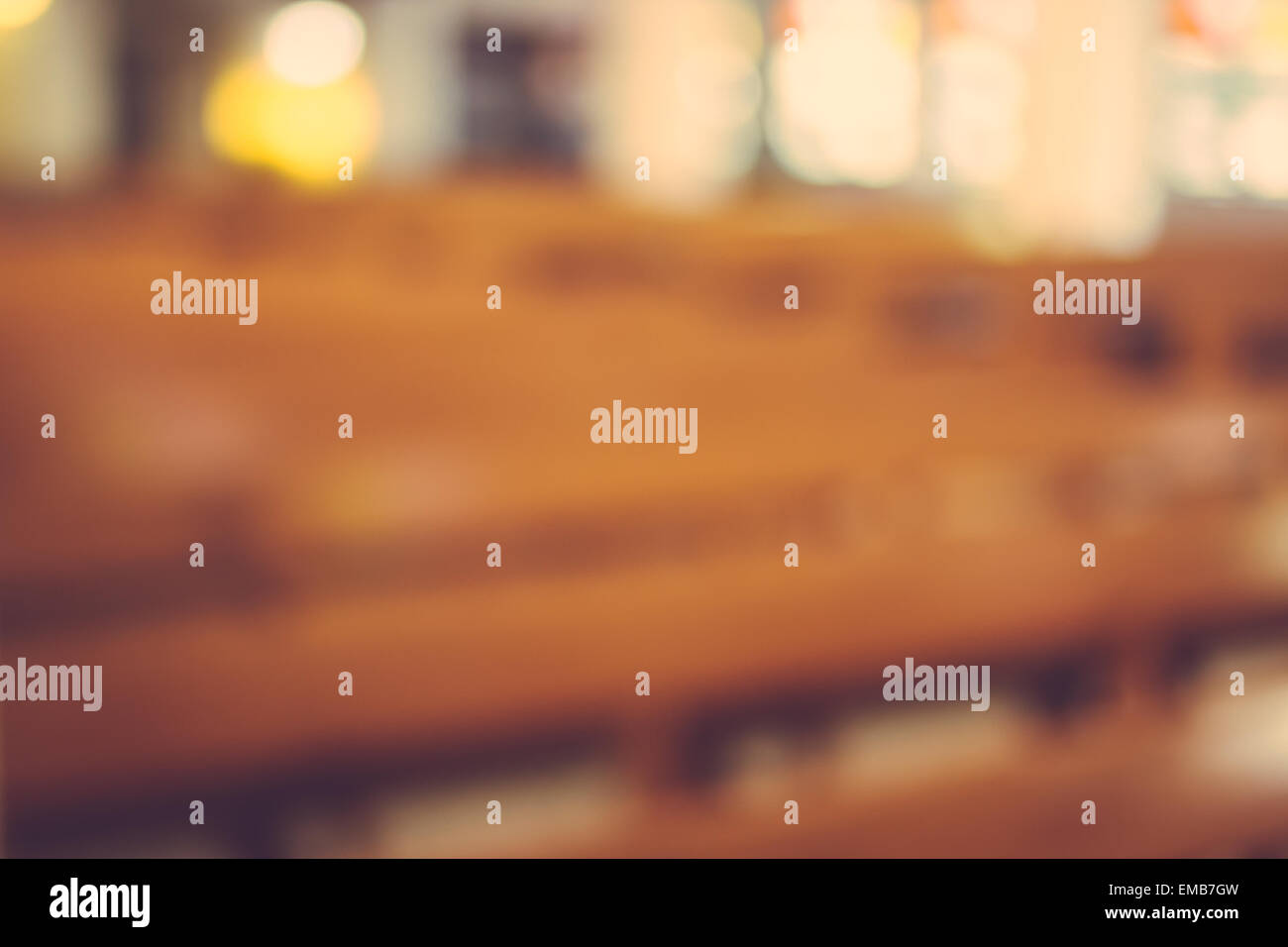 Church stained window blurred altar hi-res stock photography and images ...