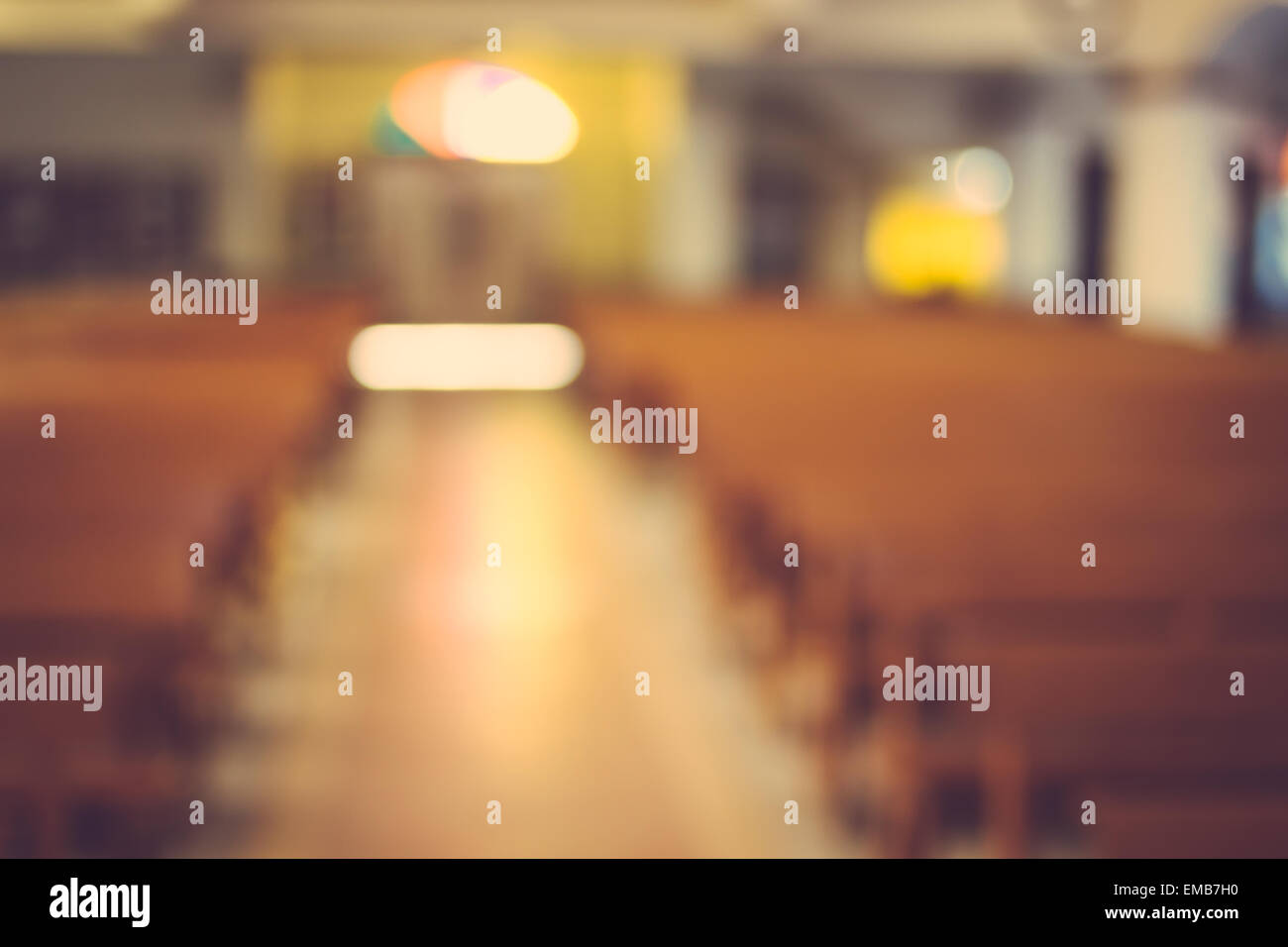 Church interior blur abstract background hi-res stock photography and ...