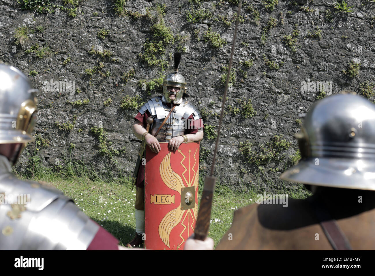 Greek solder,arms, blue, clothing, display, drill, equipment, feathers ...
