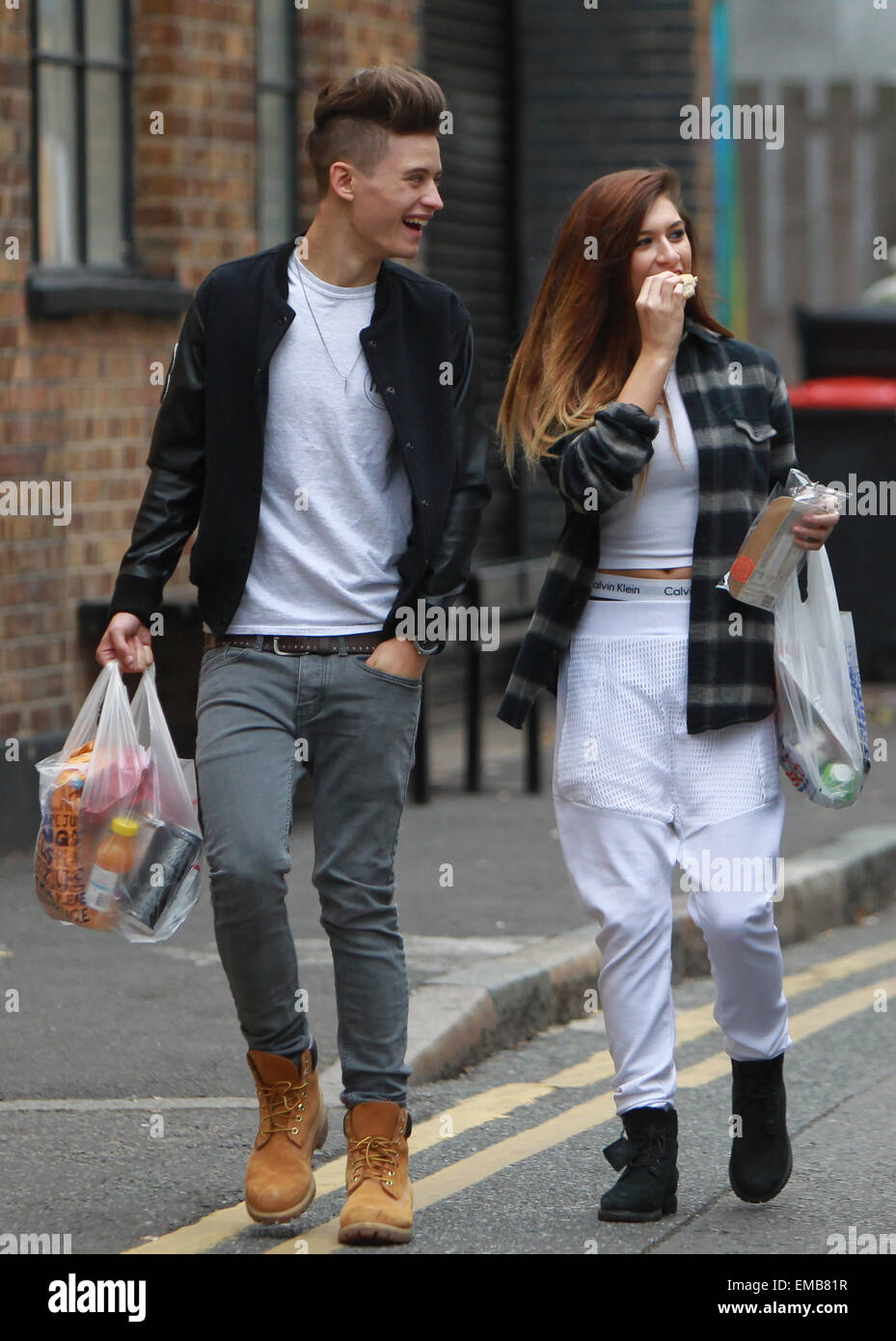 'X factor' finalists take a break from dance rehearsals Featuring: Only ...