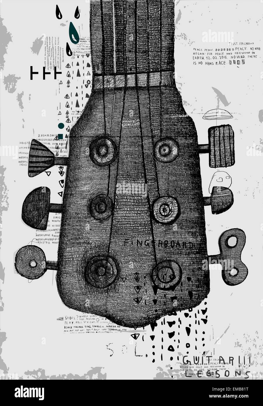 Guitar lessons Stock Vector Images - Alamy