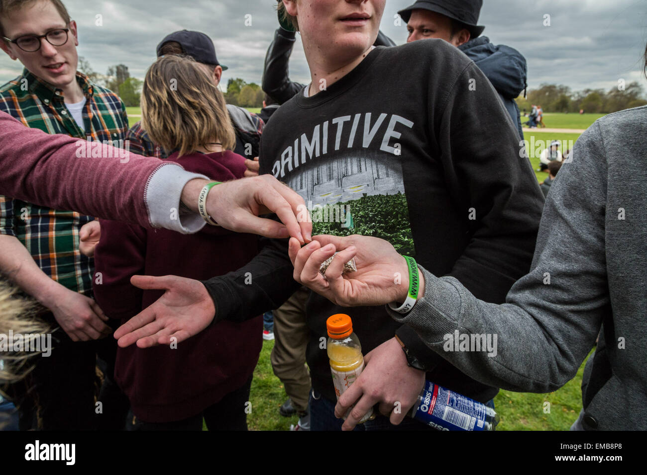 London, UK. 19th April, 2015. Annual 420 Pro Cannabis Rally in Hyde ...