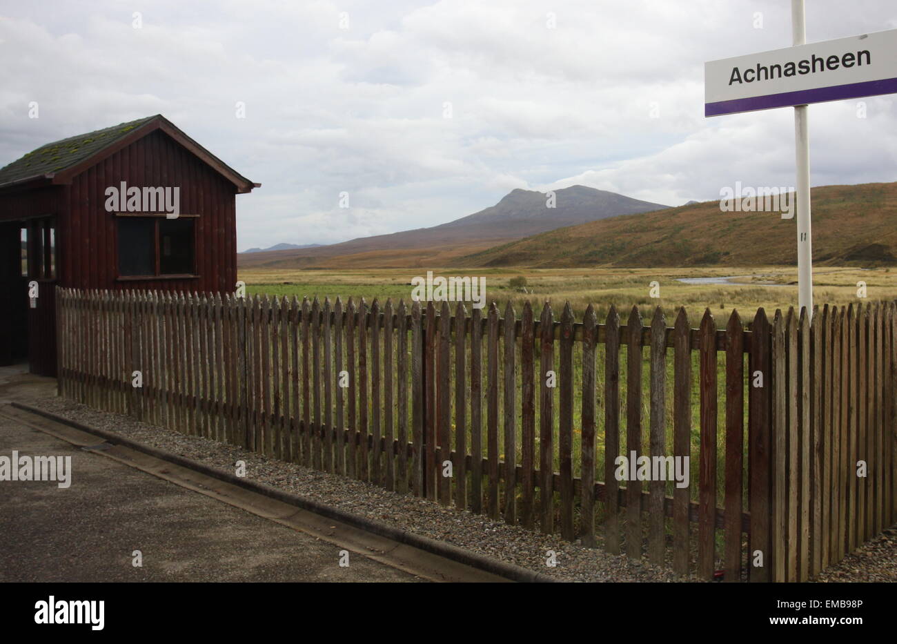 Achnasheen railway station Scotland October 2010 Stock Photo - Alamy