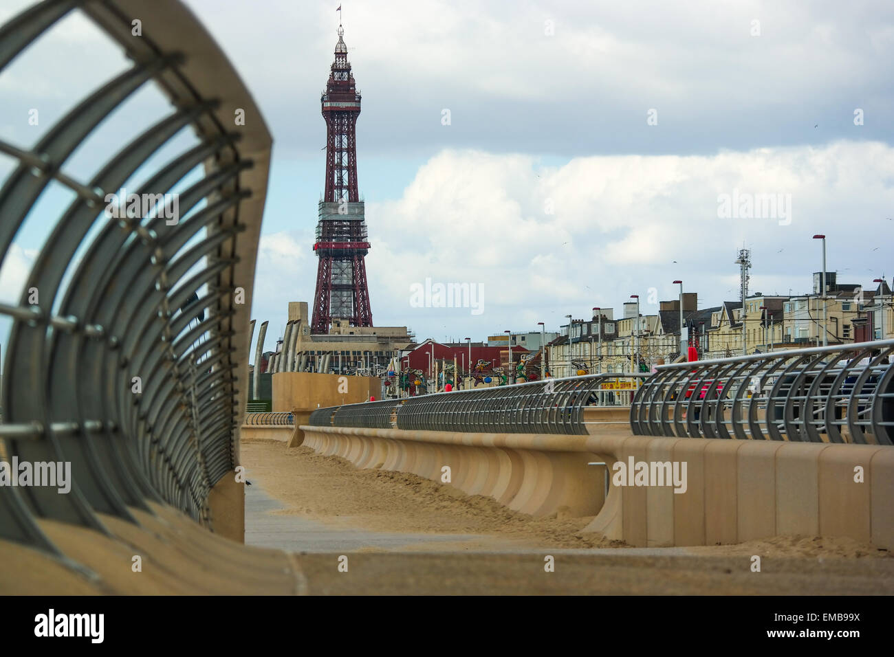 Blackpool UK, 12th April 2015. Weather news, A fine and sunny day in ...