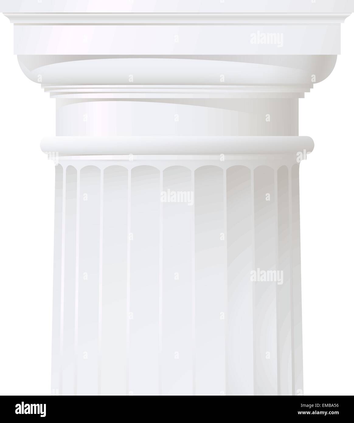 Capital base doric column Stock Vector Images - Alamy