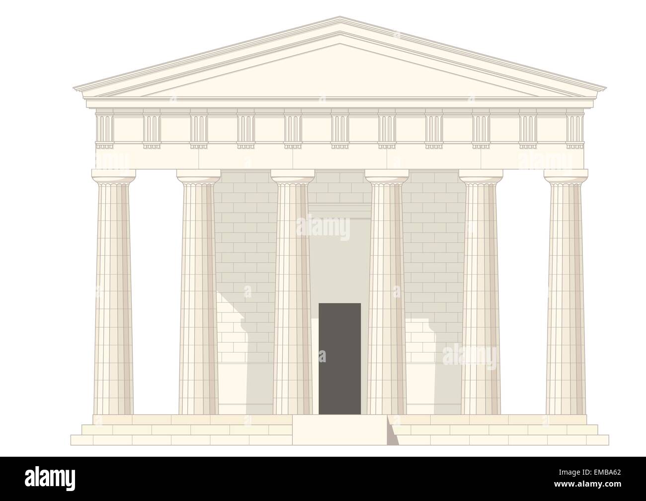 antiquities greek temple Stock Vector Image & Art - Alamy