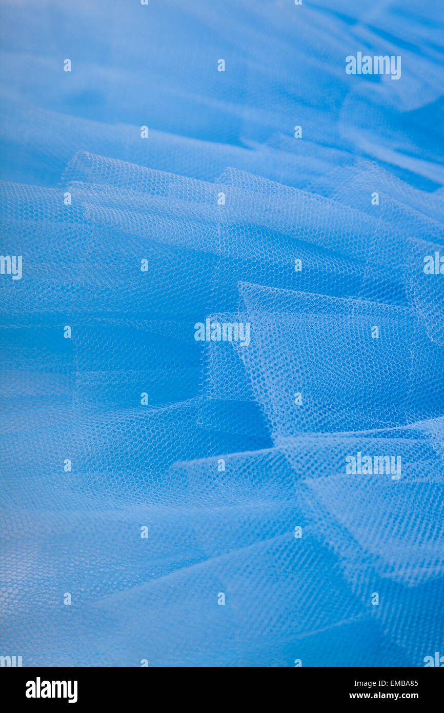 Baby blue netting from a ballet tutu dress Stock Photo - Alamy