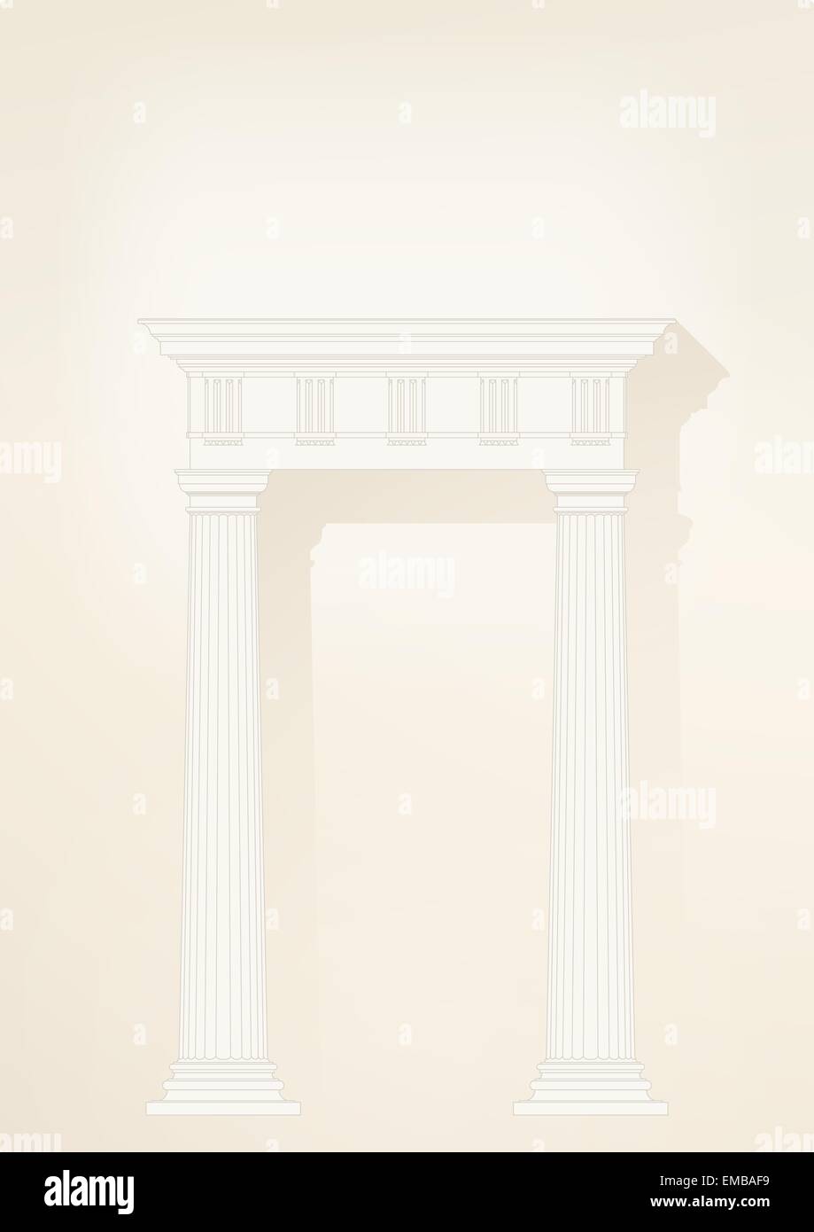 Classic columns ,vector drawing Stock Vector Image & Art - Alamy