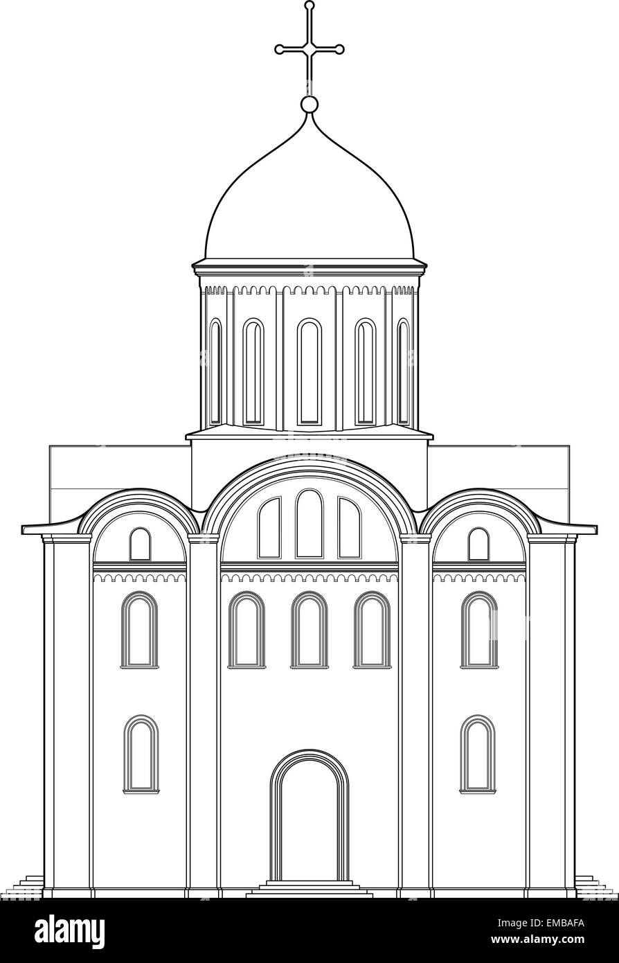 Russian church chapel Stock Vector Images - Alamy