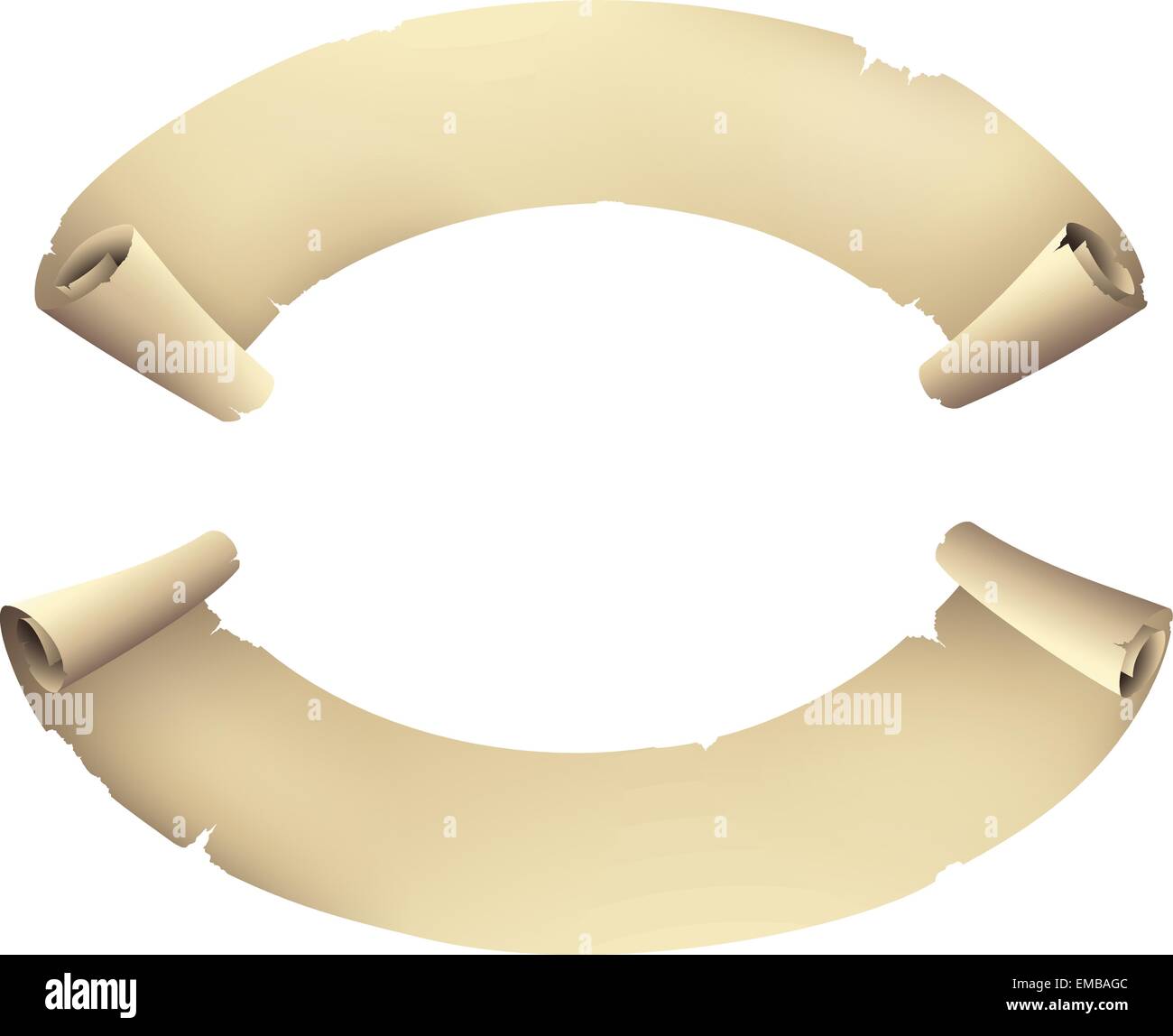 Old paper rolled banner Stock Vector Image & Art - Alamy