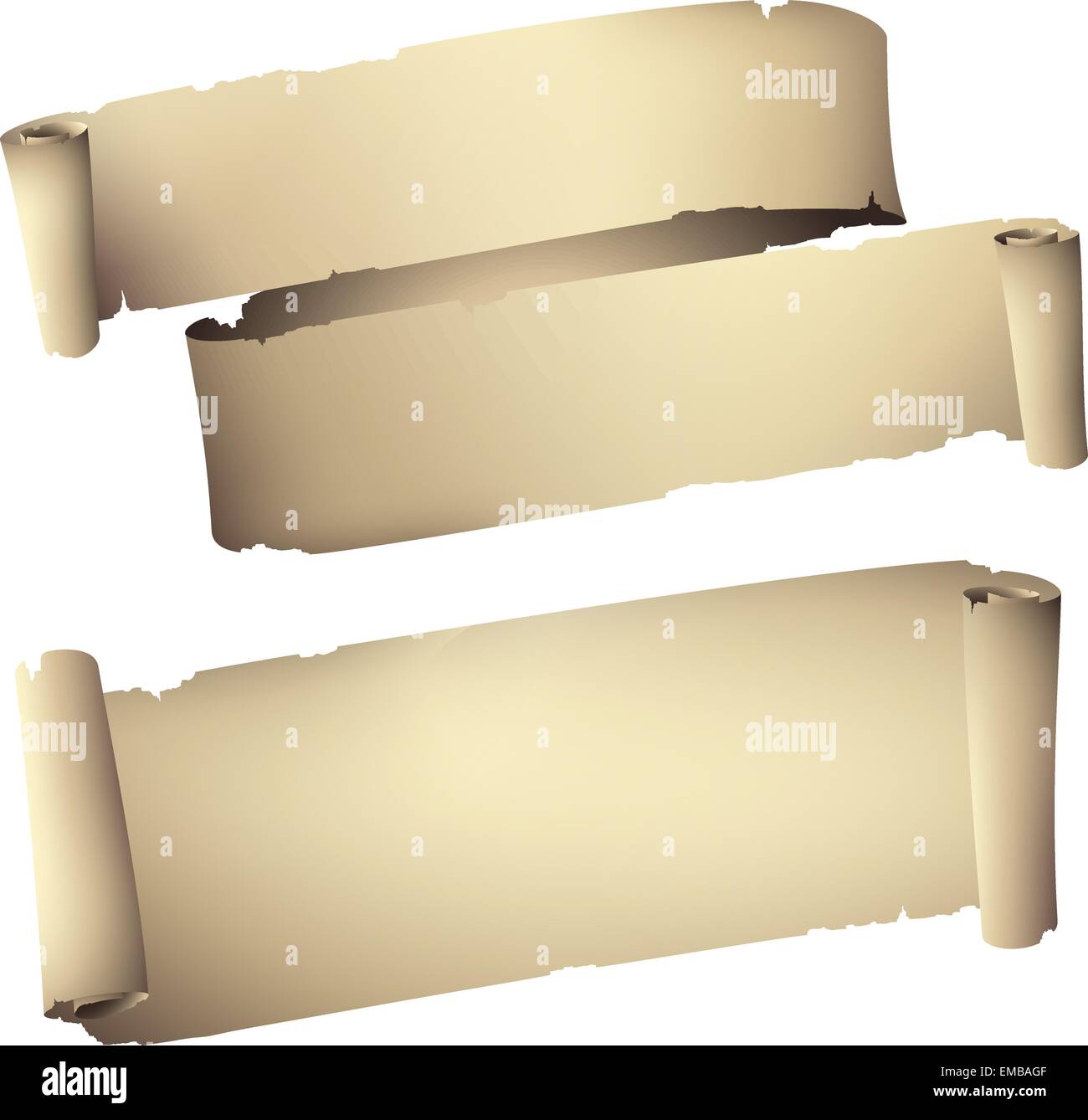 Old paper rolled banner Stock Vector Image & Art - Alamy