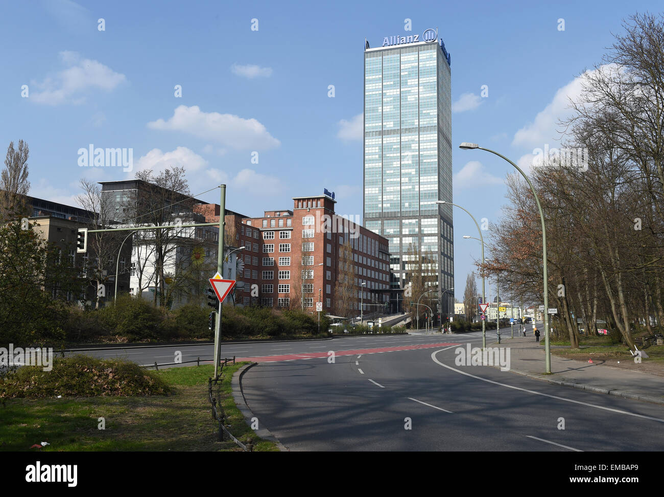 Berlin, Germany. 10th Apr, 2015. A view of the high-rise at the ...