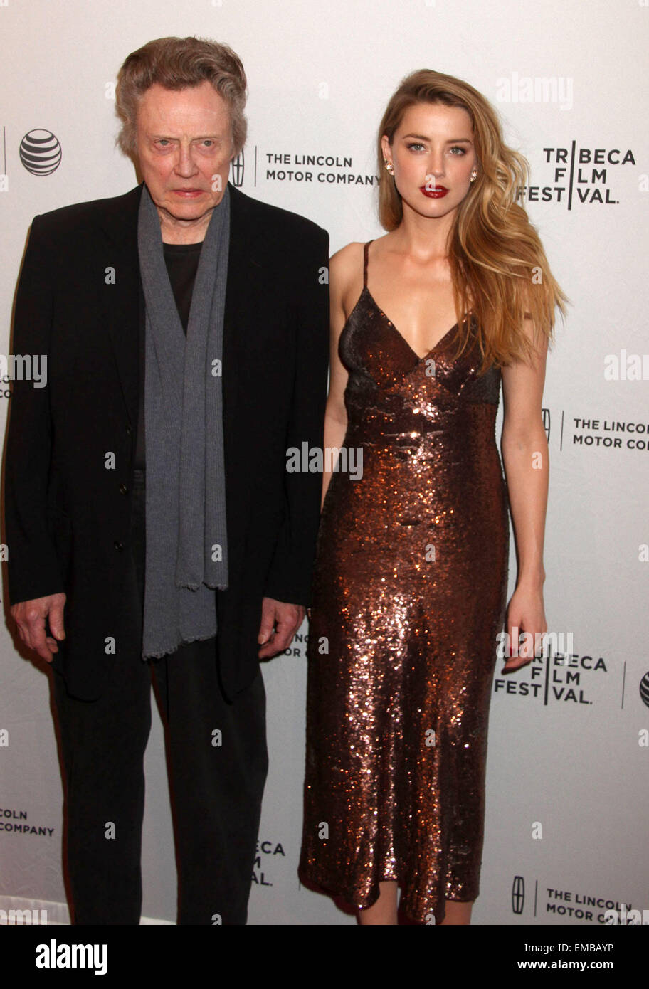 Amber heard and christopher walken hi-res stock photography and images ...