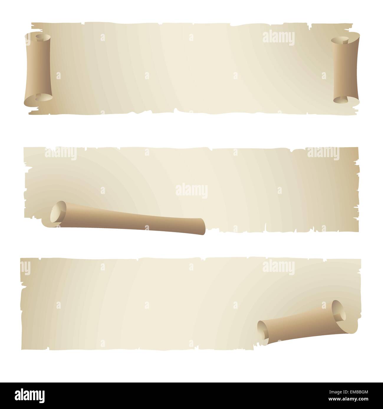 Old paper rolled banner Stock Vector Image & Art - Alamy