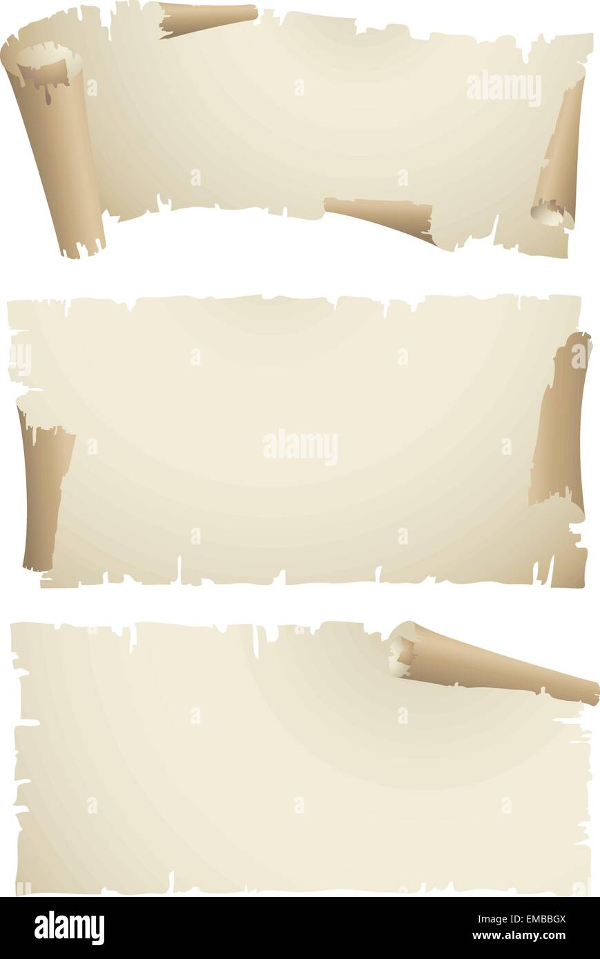 Old paper rolled banner Stock Vector Image & Art - Alamy