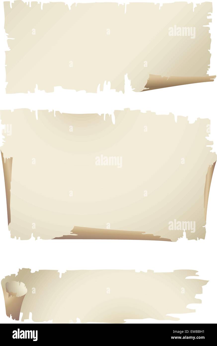 Old paper rolled banner Stock Vector Image & Art - Alamy