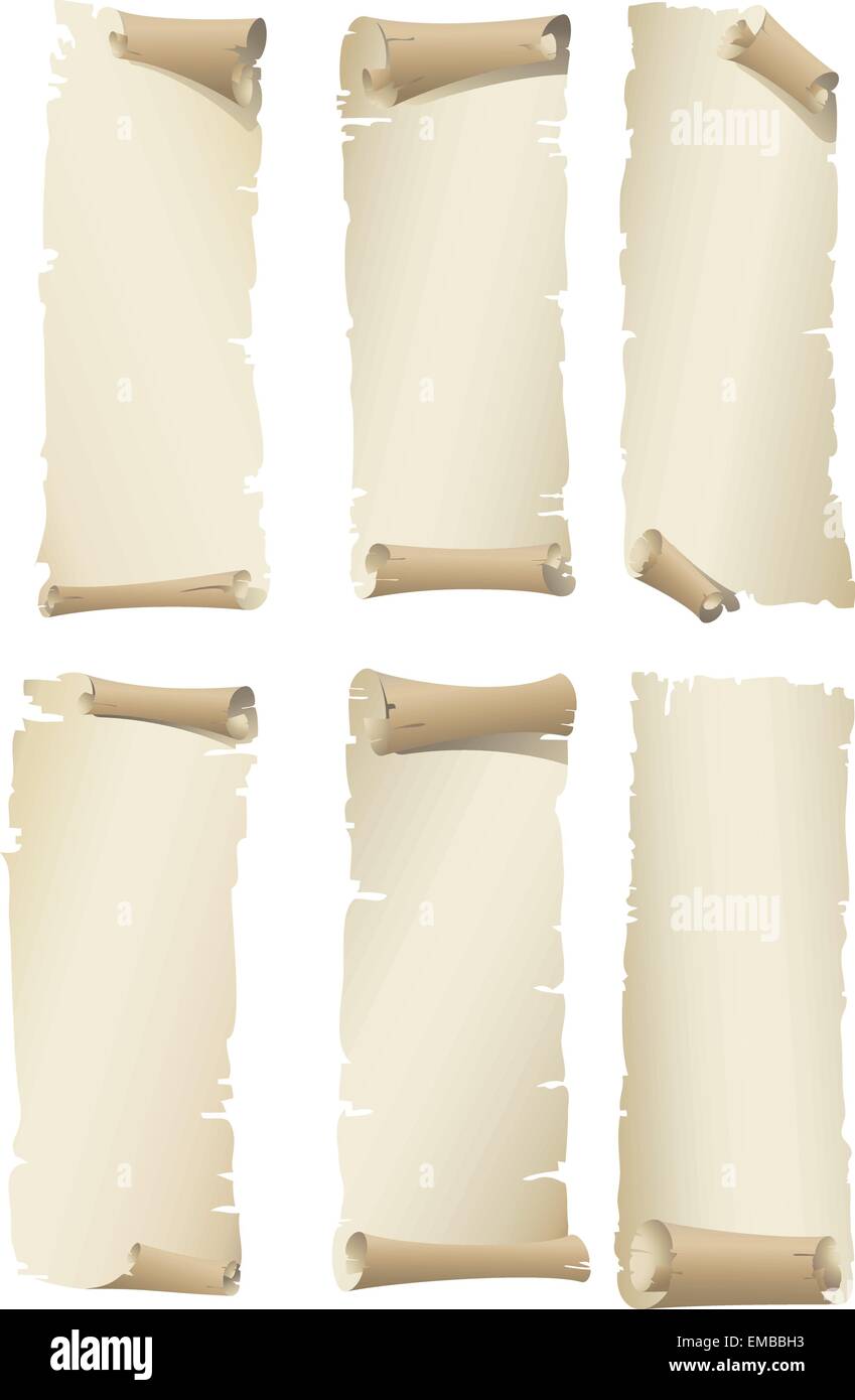 Old paper rolled banner Stock Vector Image & Art - Alamy