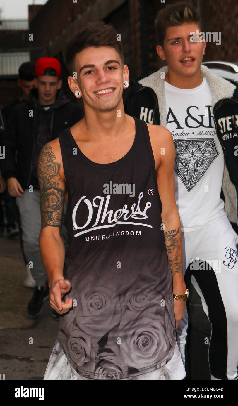 'X Factor' contestants leave a rehearsal studio Featuring: Stereo Kicks ...