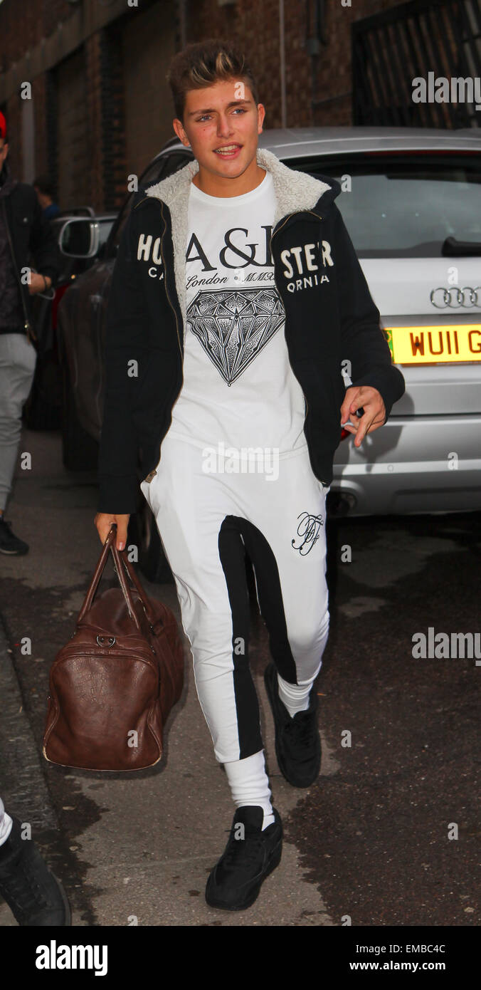 'X Factor' contestants leave a rehearsal studio Featuring: Stereo Kicks ...