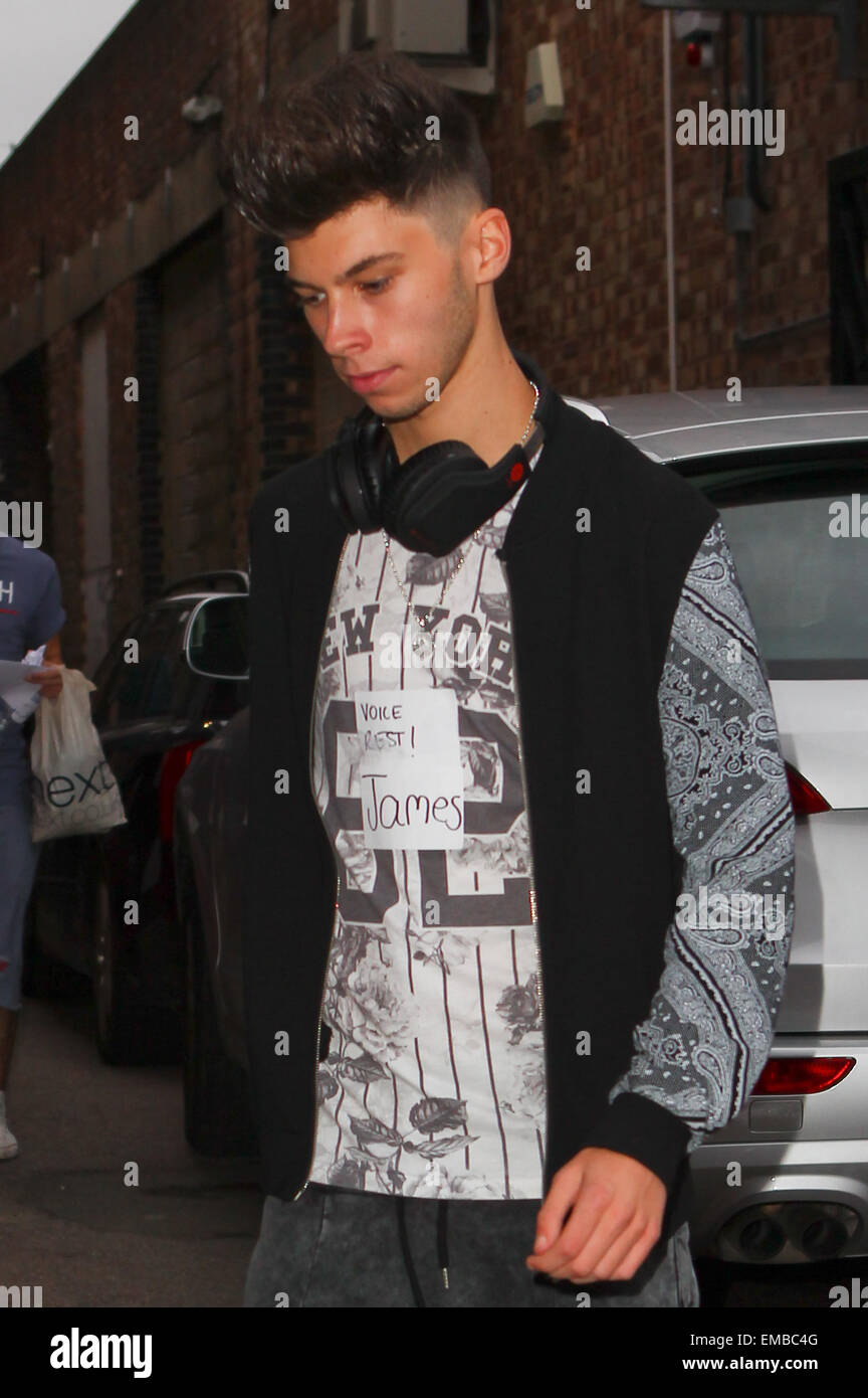'X Factor' contestants leave a rehearsal studio Featuring: Stereo Kicks ...