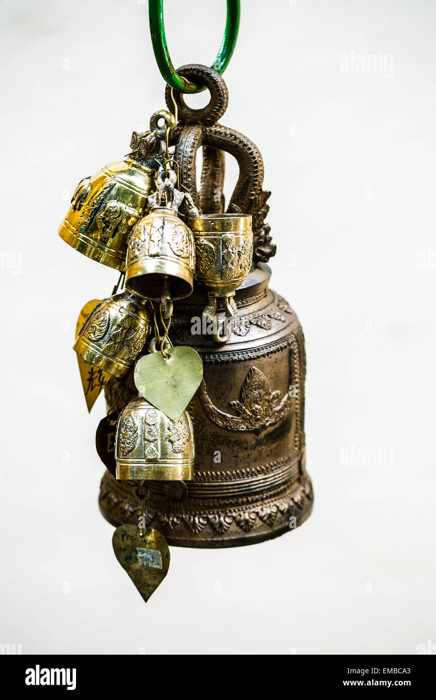 Buddhist temple bells prayer hi-res stock photography and images - Alamy